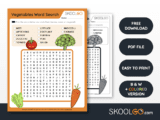 Vegetables Word Search - Free Game for kids - SKOOLGO