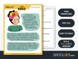 Who Is Frida Kahlo? - Free Worksheet for Kids - SKOOLGO