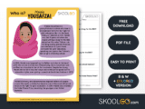 Who Is Malala Yousafzai? - Free Worksheet for Kids - SKOOLGO