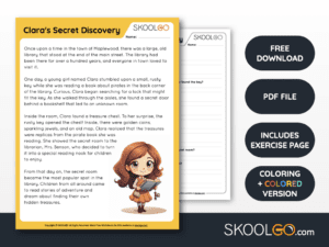 Clara's Secret Discovery - Free Reading Comprehension Worksheet - SKOOLGO