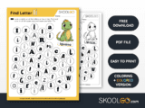 Find Letter A - Free Worksheet for Kids - SKOOLGO