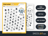 Find Letter I - Free Worksheet for Kids - SKOOLGO