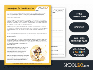 Luna's Quest for the Hidden City - Reading Comprehension Worksheet