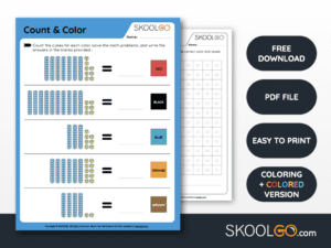 Ladybug Spots Counting - Free Worksheet - SKOOLGO