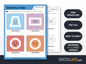 Geometry Faces Worksheet - SKOOLGO