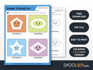 2D Shapes - Free Worksheet - SKOOLGO