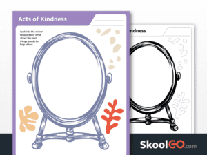 Free Acts of Kindness Worksheet for Pre-School to 2nd Grade