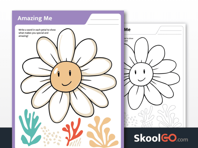 Free 'Amazing Me' Self-Reflection Worksheet for Young Learners