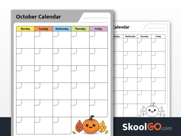 Free Calendar Activities Printable Worksheets - SKOOLGO