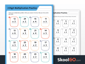 Free 2-Digit Multiplication Worksheet for Grades 2–4