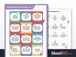Free Self-Reflection Worksheet for Kids - Set 1 - SKOOLGO