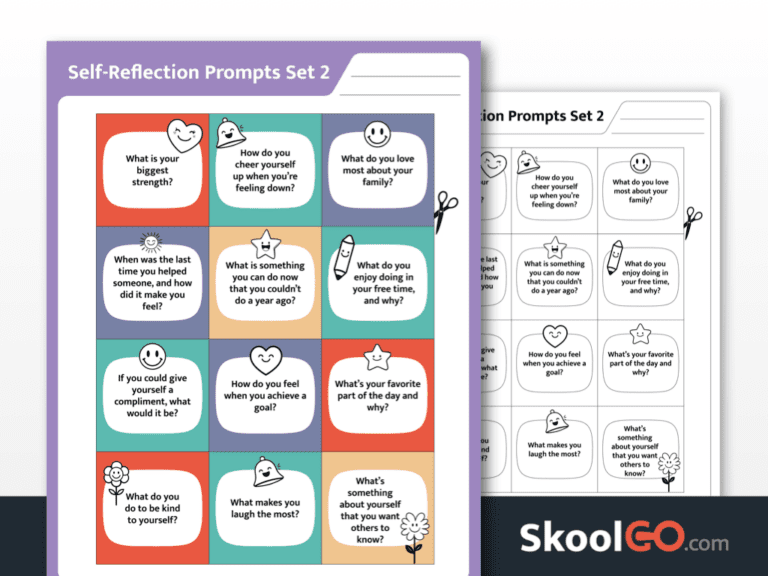Free Self-Reflection Worksheet for Kids - Set 1 - SKOOLGO