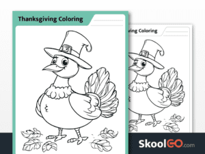 Free Thanksgiving Coloring Page for Pre-School & Kindergarten