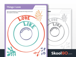 Printable Things I Love Activity – Grades PK–4 - SKOOLGO