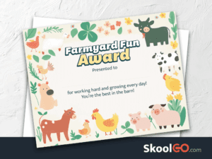Free Farmyard Fun Award Certificate - Free Printable PDF for Kids