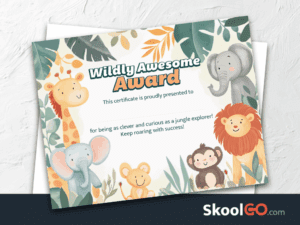 Free Wildly Awesome Award Certificate Template - Printable PDF