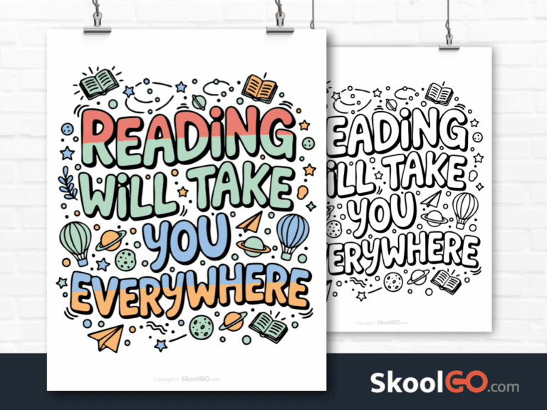 Reading Will Take You Everywhere Classroom Poster - SKOOLGO