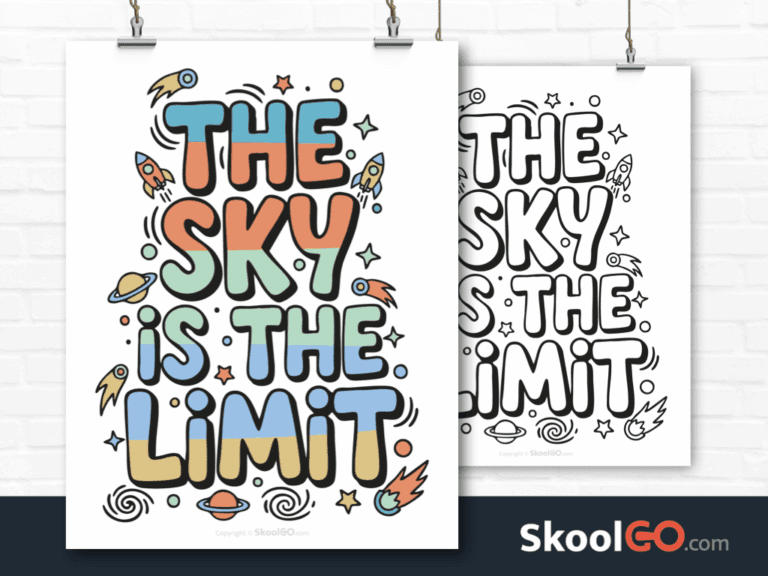 The Sky Is the Limit Poster - SKOOLGO